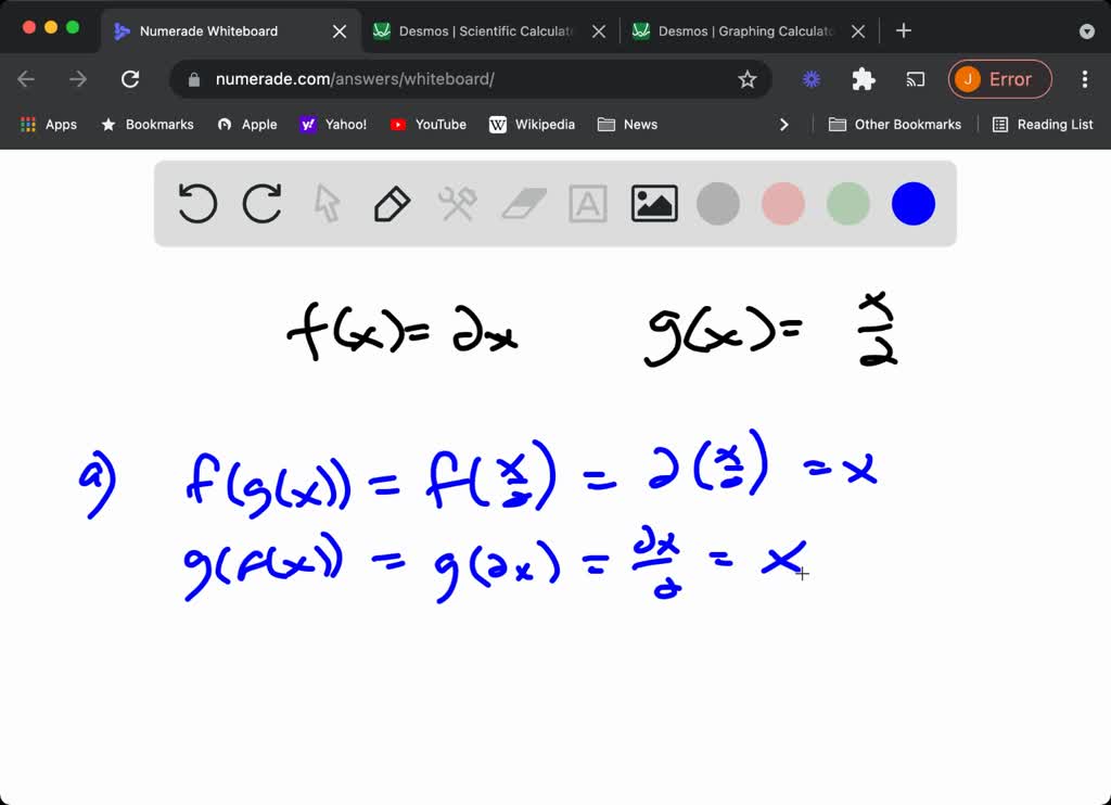 Verify That F And G Are Inverse Functions Algebraical SolvedLib