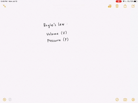 SOLVED:A decrease in volume leads to a(n) pressure. a. decrease in b ...