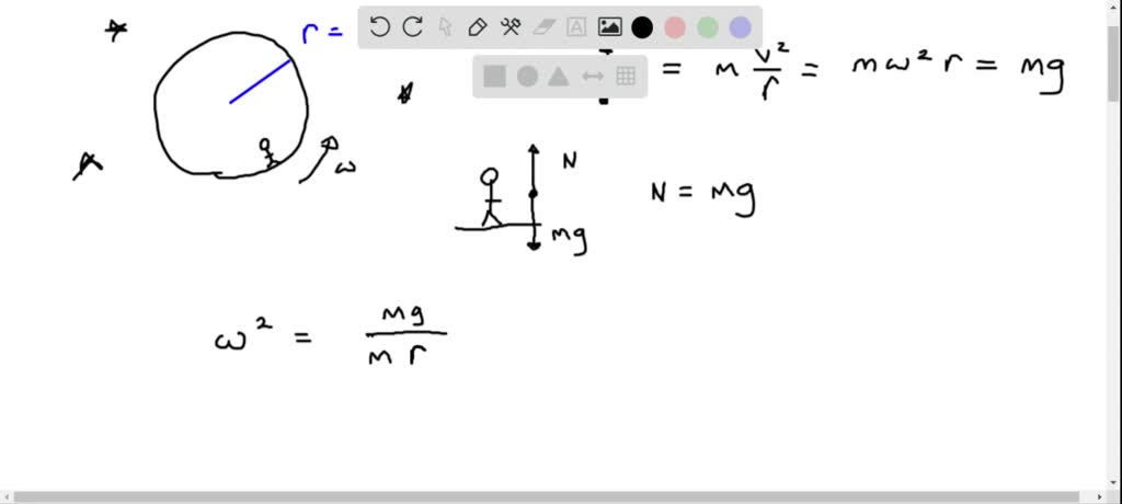 SOLVED:A space station is shaped like a ring and rotates to simulate ...
