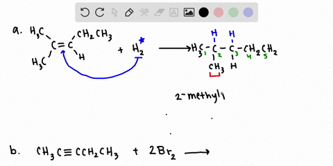 SOLVED:Write the structural formula of 2 -hexene, and name the product ...