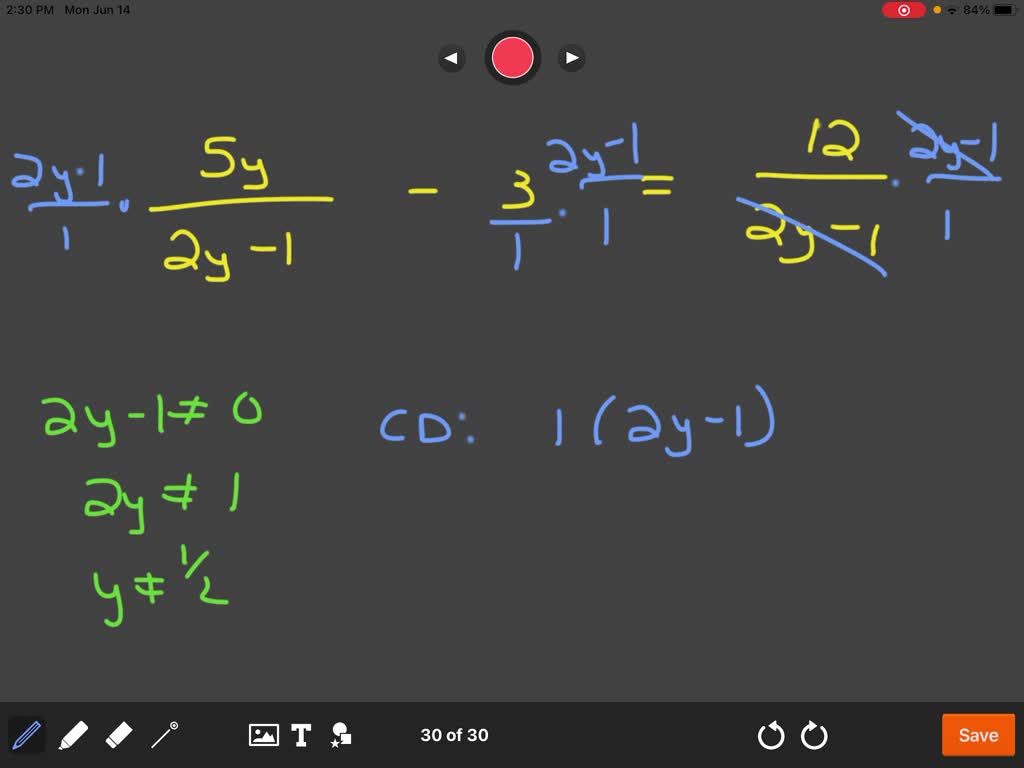 Solved Specify Any Values That Must Be Excluded From The Solution Set And Then Solve The