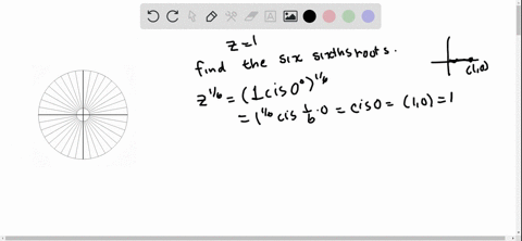 Find the 6 sixth roots of z=-1. Leave your answers in...