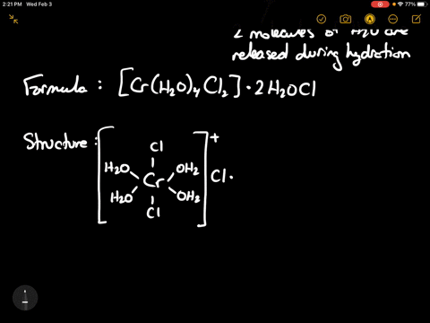 SOLVED:There are three salts that contain complex ions of chromium and ...
