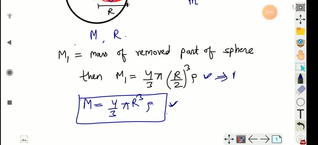 SOLVED:A spherical hollow is made in a lead sphere of radius R such ...