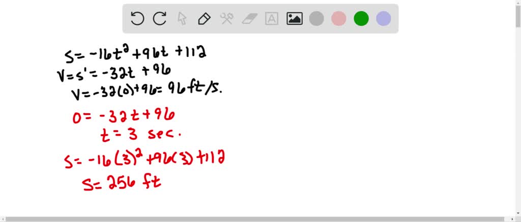 SOLVED:Physical Applications Vertical motion The height above ground of an object moving ...