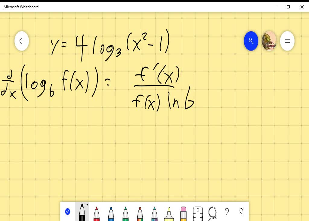 SOLVED:Derivatives of logarithmic functions Calculate the derivative of the following functions ...