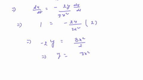 SOLVED: Un punto se mueve sobre la parábola semicúbica y^2=x^3 de tal ...