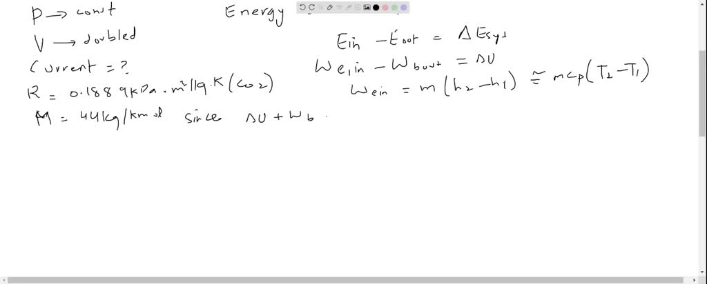 SOLVED:An insulated piston-cylinder device initially contains 0.3 m^3 ...