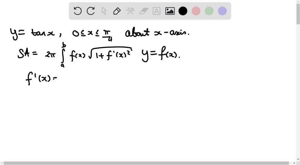 SOLVED:Surface area using technology Consider the following curves on ...