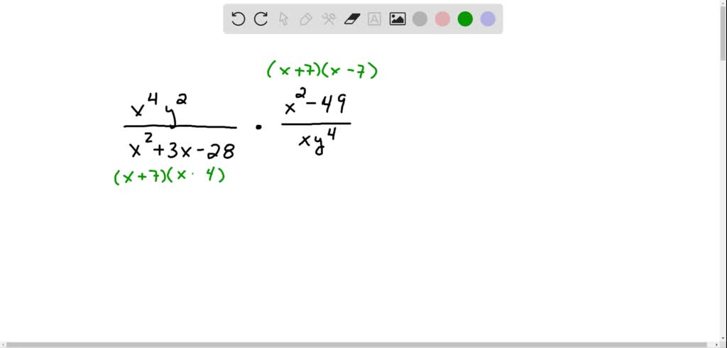 SOLVED:(28 x^-2 y^-3)/(4 x^-3 y^-1)
