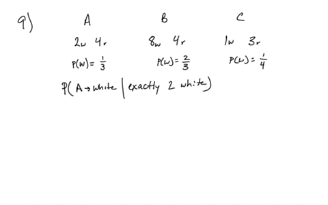 SOLVED:Urn I contains 4 white and 3 black balls, and Urn II contains 3 ...