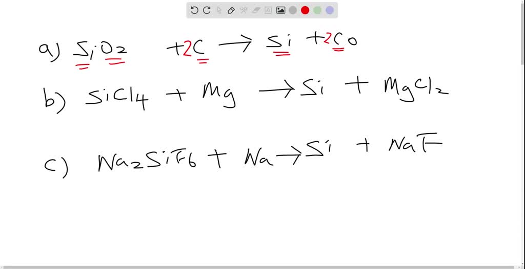 SOLVED:Solid silicon carbide reacts with molten sodium hydroxide and ...
