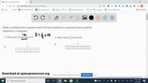 SOLVED: Write a multiplication equation and a division equation to ...