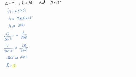 ⏩SOLVED:Two sides and an angle (SSA) of a triangle are given.… | Numerade
