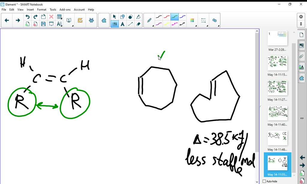 SOLVED:Normally, a trans alkene is more stable than its cis isomer ...