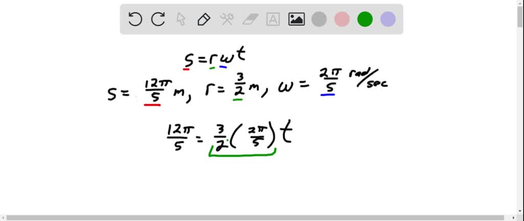 SOLVED:The formula ω=(θ)/(t) can be rewritten as θ=ωt. Using wt for ...