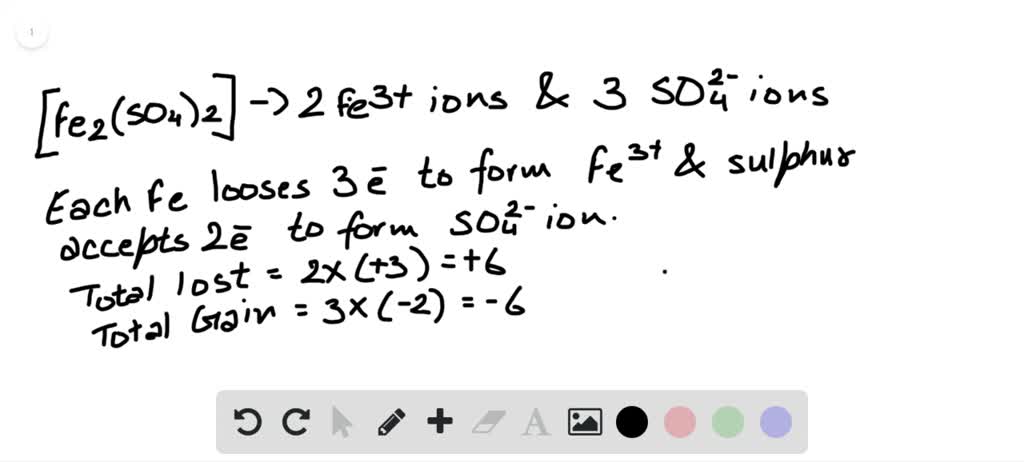Iron(III) sulfate [Fe2(SO4)3] is composed of Fe3+…