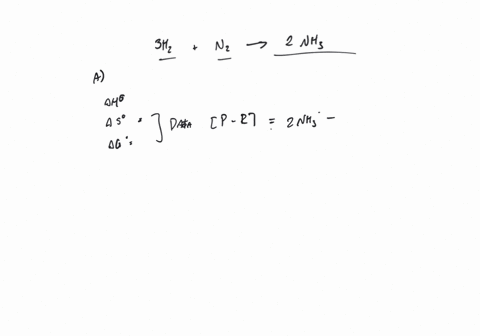 SOLVED:The major industrial use of hydrogen is in the production of ammonia by the Haber process ...