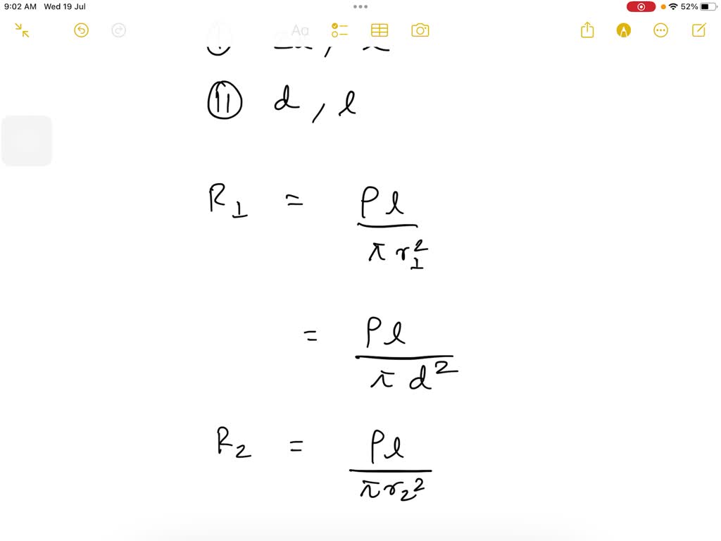 Two copper wires have the same length, but one has twice the diameter ...