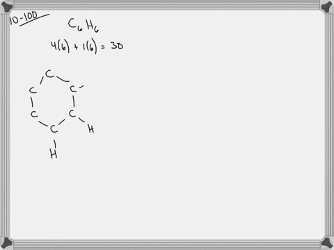 SOLVED:0. Write the Lewis structure for benzene, C6 H6, and draw a ...