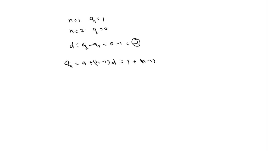 SOLVED:Find a formula for the nth term of the finite arithmetic sequence shown in each graph ...