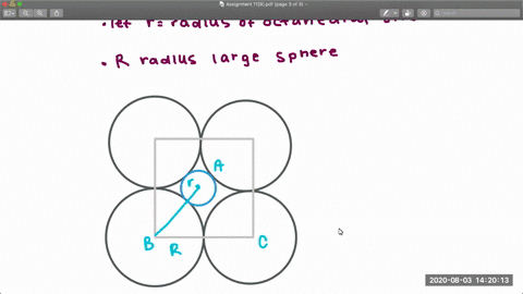 SOLVED:In the unit cell in Figure P18.17, the small spheres are in ...
