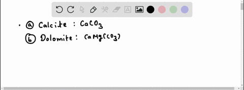 SOLVED:Write chemical formulas for the following minerals: (a) calcite ...