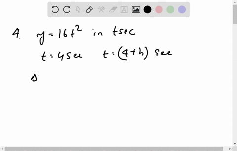 SOLVED:An object dropped from rest from the top of a tall building falls y=16 t^2 feet in the ...