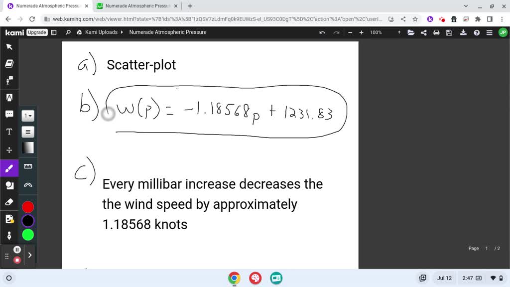 SOLVED:The graph in Exercise 61 shows the wind speed y (in mph ) of a hurricane versus the ...