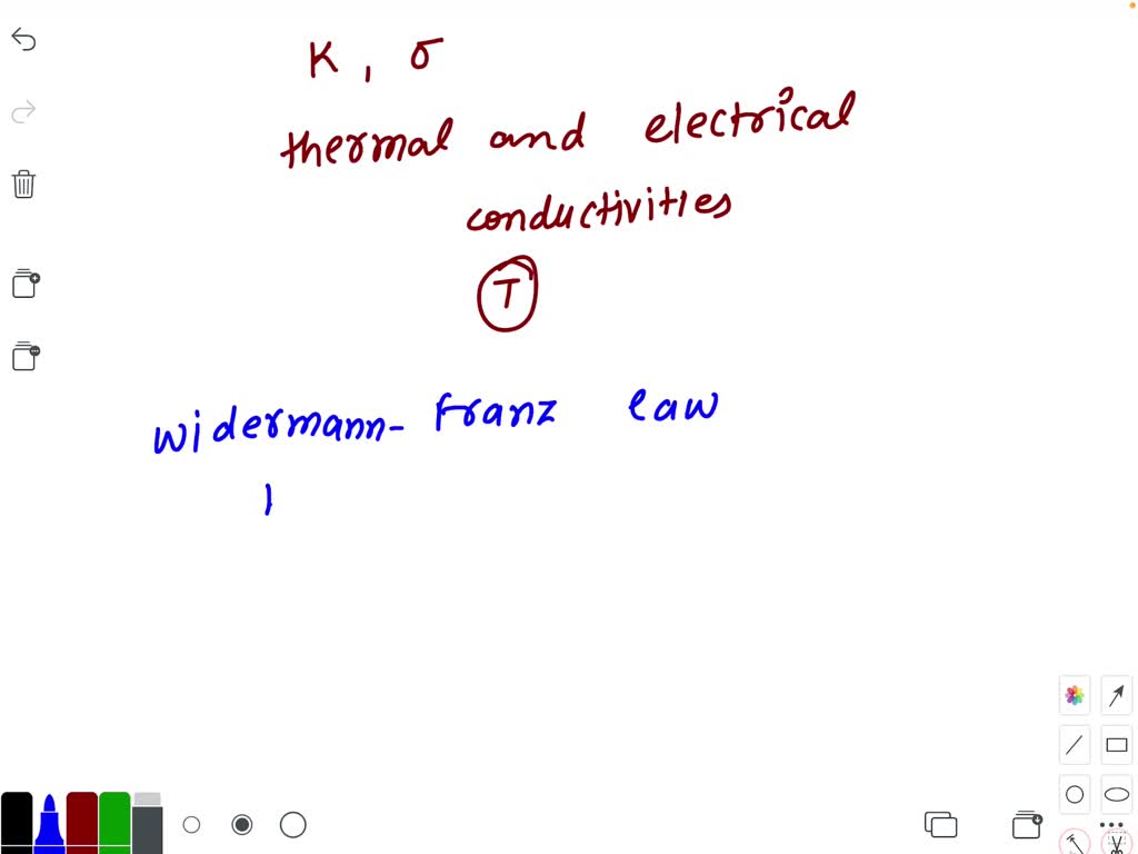 SOLVED:If K and σrespectively are the thermal and electrical ...