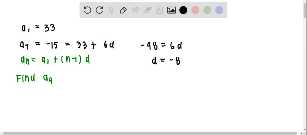 Find The Specified Term Of The Arithmetic Sequenc…