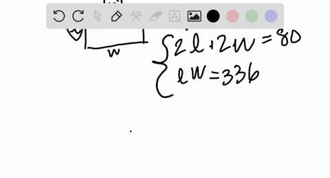 SOLVED:The perimeter of a rectangular garden is 80 feet and the area it ...