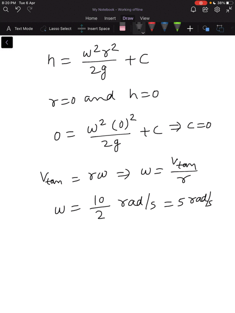 Show that a free vortex is an example of irrotational motion. A hollow ...