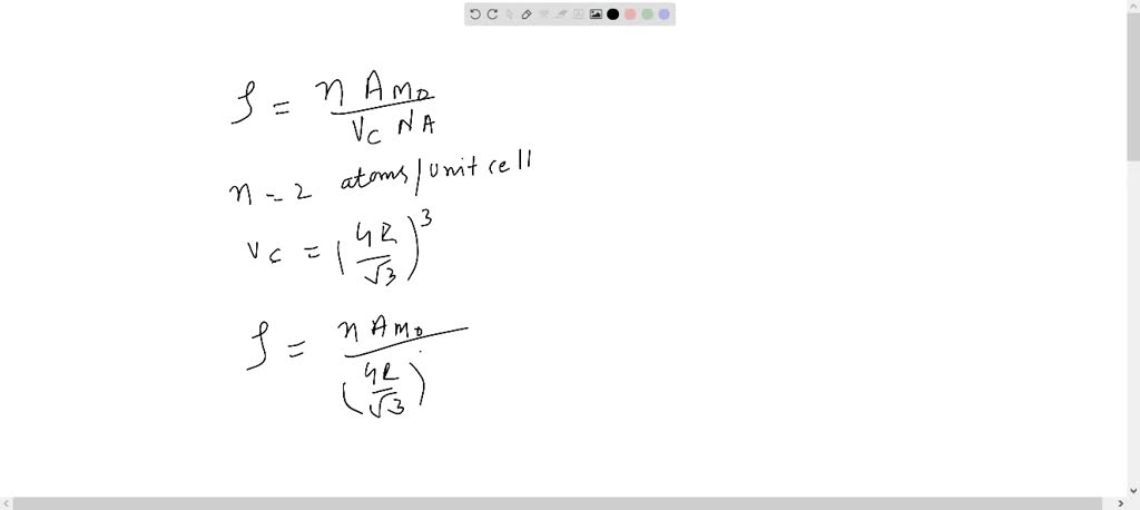 ⏩SOLVED:Molybdenum has a BCC crystal structure, an atomic radius of ...
