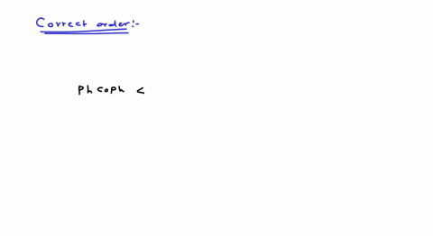SOLVED:The increasing order of rate of HCN addition to the following ...