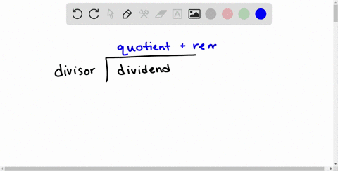 SOLVED:Briefly explain what it means for a divisor to divide evenly ...