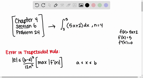 SOLVED:In Exercises 23–26, use the error formulas in Theorem 4.20 to estimate the errors in ...