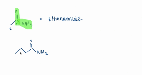 SOLVED:Draw the condensed structural or line-angle formula for the amide formed in each of the ...