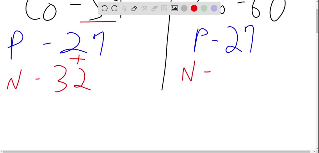 SOLVED:The atomic masses of two isotopes of cobalt are 59 and 60 . a ...