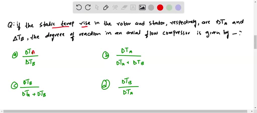 SOLVED:The absolute flow angle at the inlet of a stator blade in a ...