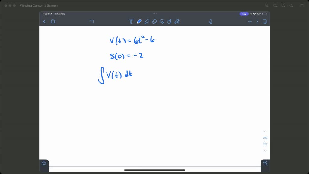Solved An Object Moves Along A Coordinate Line With Velocity V T 6 T 2