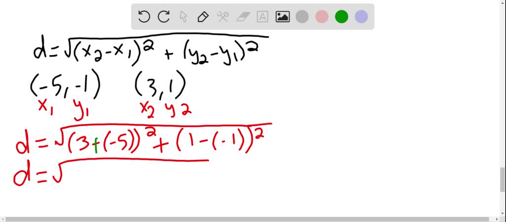 SOLVED:Use the distance formula to find the length of each line segment ...