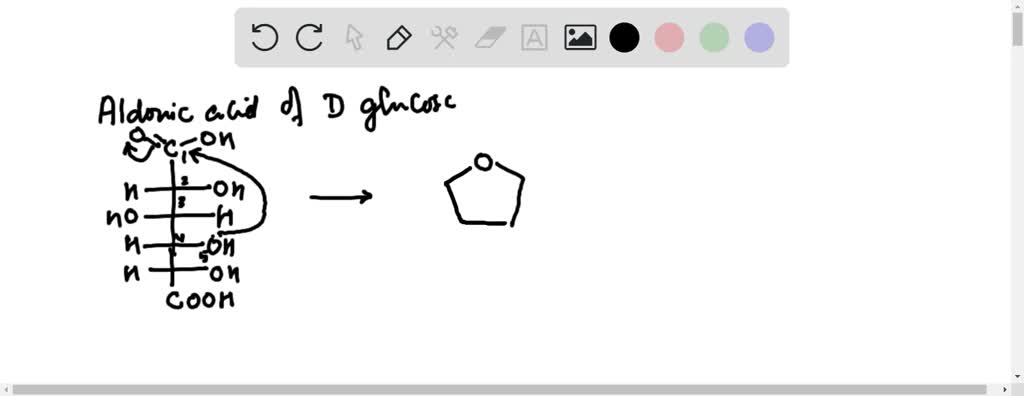 SOLVED:The aldonic acid of D -glucose forms a five-membered ring ...