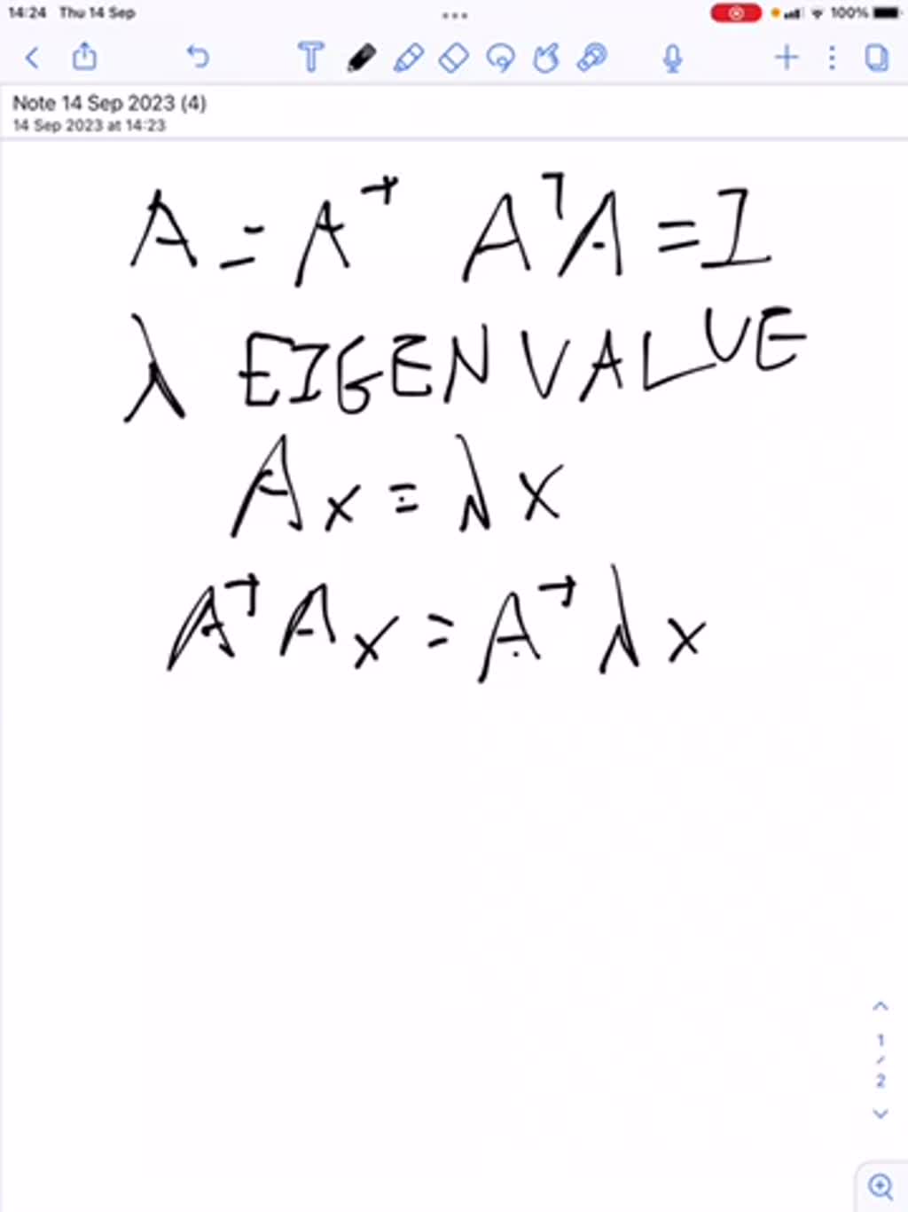 Prove That A Linear Operator On ℝ2 Is A Reflection If And Only If Its Eigenvalues Are 1 And 1
