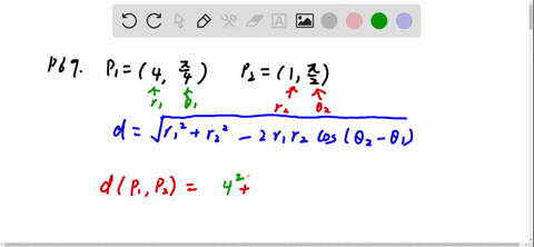 SOLVED:A distance formula for the distance between two points in a ...