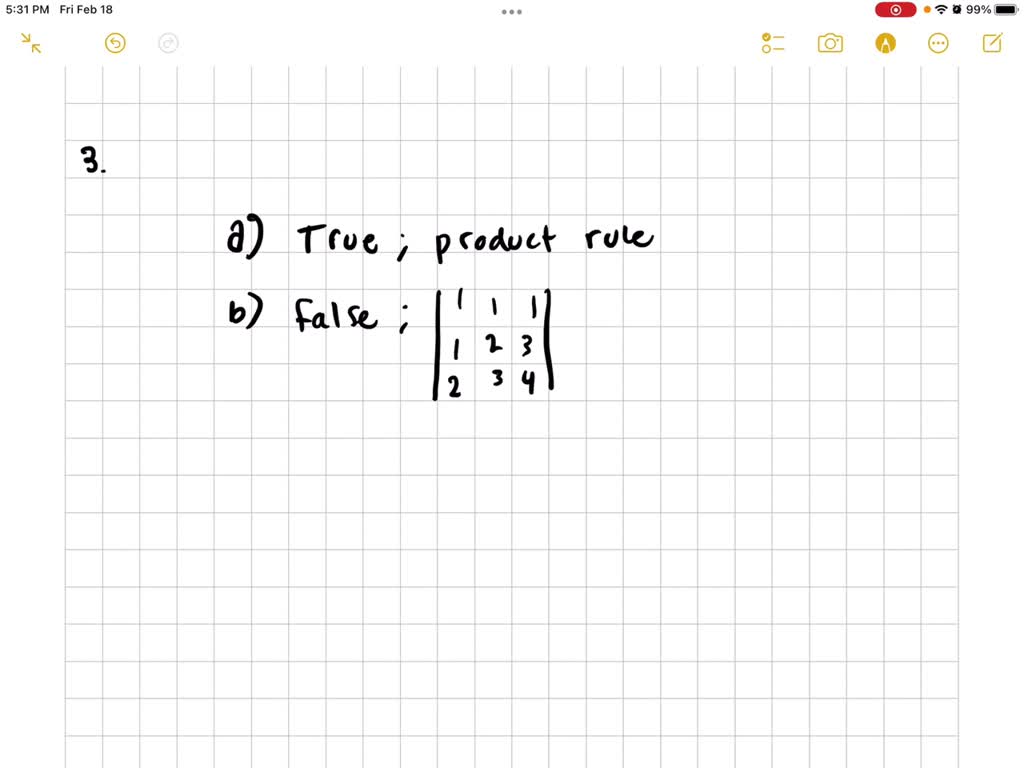 In MATLAB the determinant of a matrix A is given by det(A). Note that ...