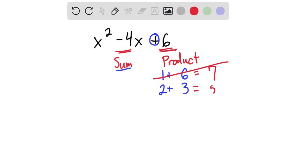 SOLVED Factor X 2 4 X 6