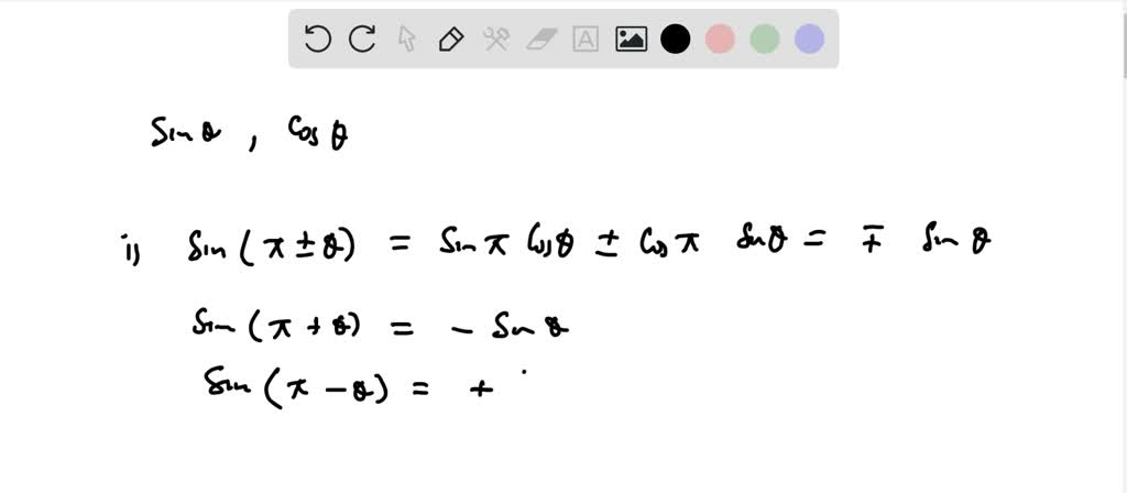 ⏩SOLVED:By addition and subtraction of Euler's formulas for e^i θ ...