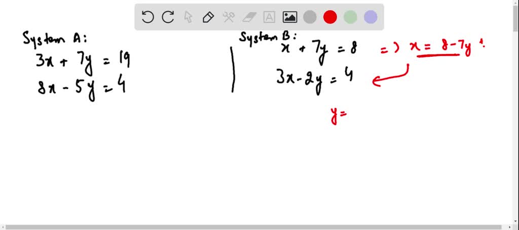 ⏩SOLVED:Explain why System A would be more difficult to solve by ...