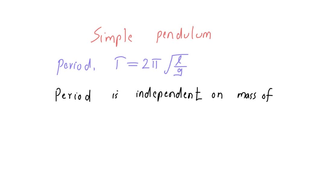 Solved Triple Choice If The Mass Of A Pendulum Bob Is Increased Does